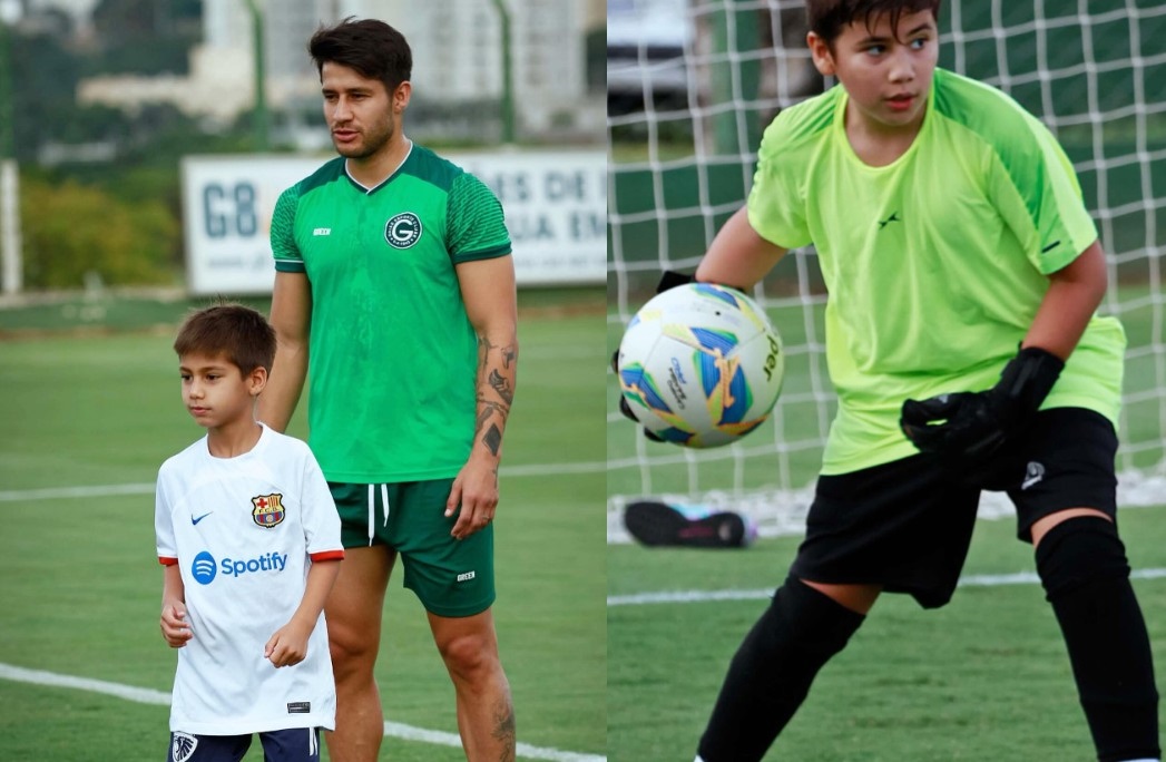 Popular / "Tito" Torres disfruta las prácticas del Goiás con sus peques