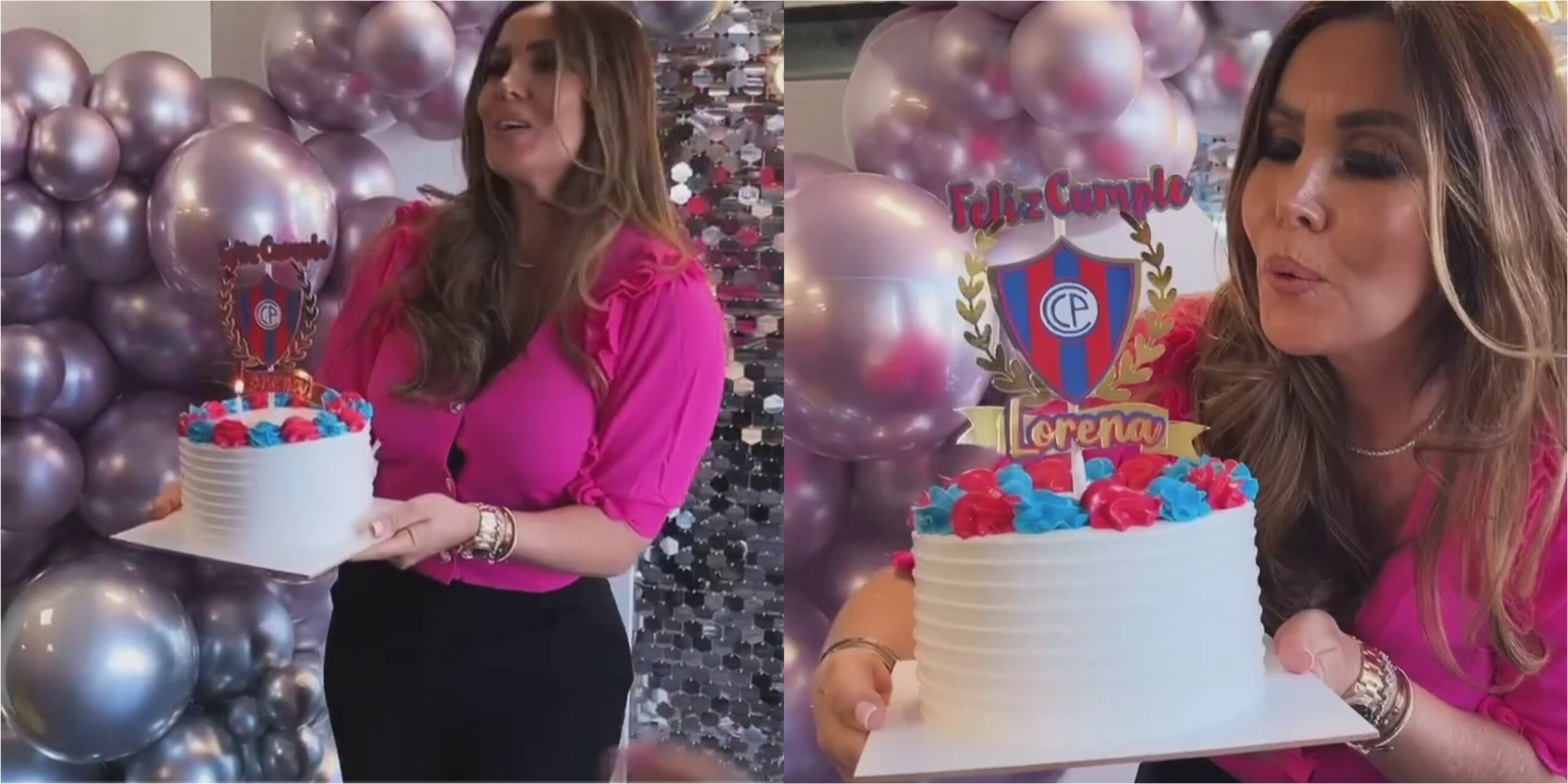 Popular / (VIDEO) ¡Lorena Arias festejó su cumple con los colores de su Ciclón querido!