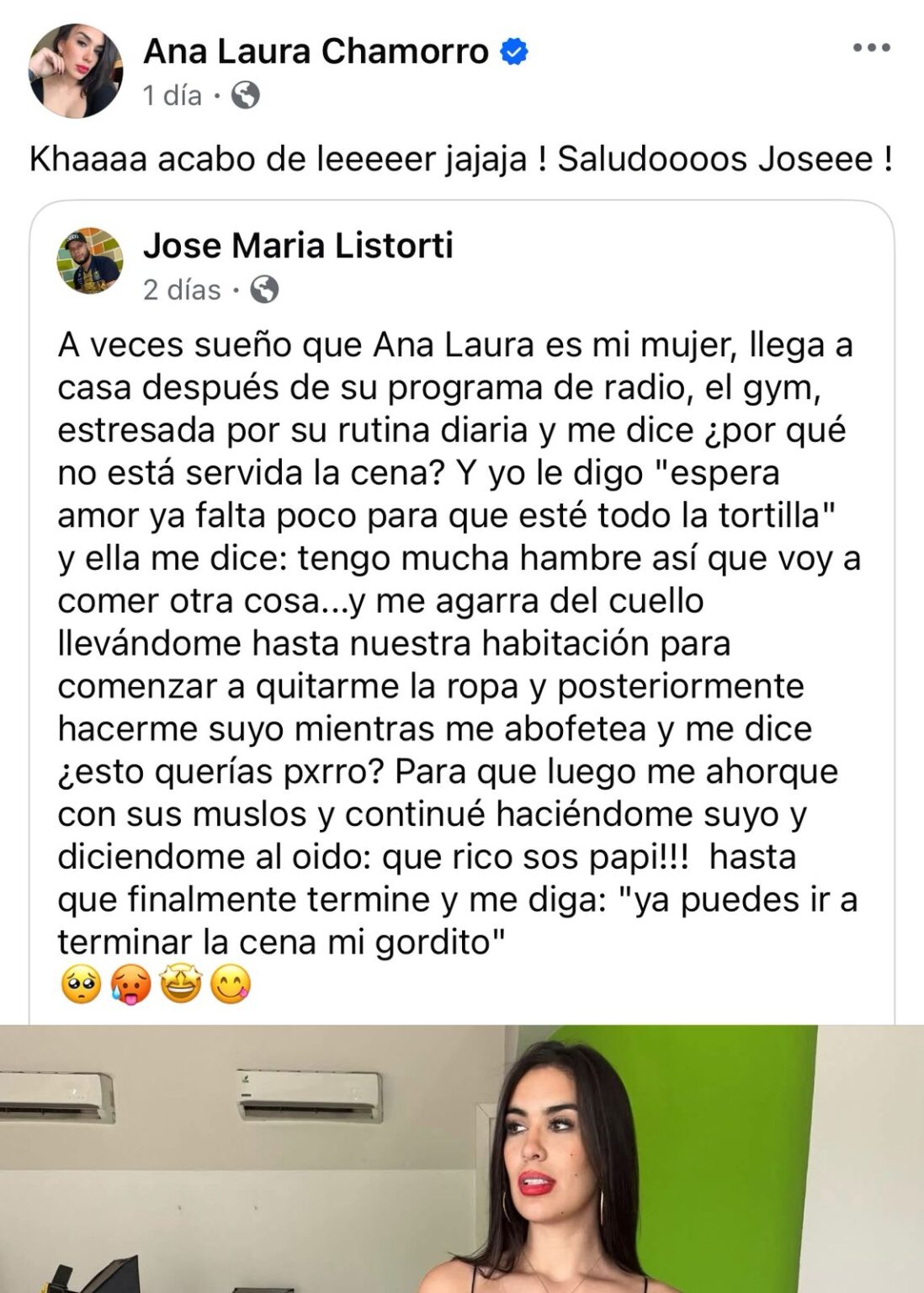 Popular / ¡Atendé lo que "Icardi" y "Listorti" le dedicaron a Ana Laura Chamorro!